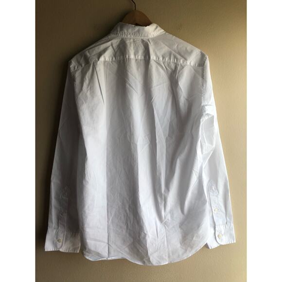J. Crew | Shirts | New Jcrew Factory Slim Untucked Performance Mens White Button Down Shirt M ...
